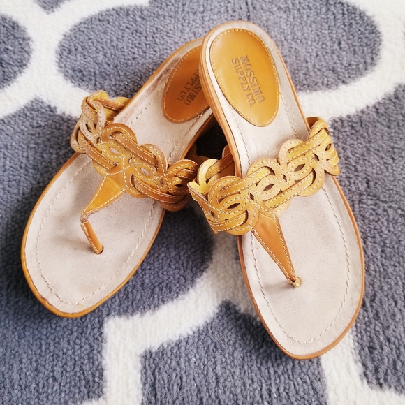 Mossimo Supply Co. | Shoes | Leather Boho Flip Flop Sandals | Poshmark